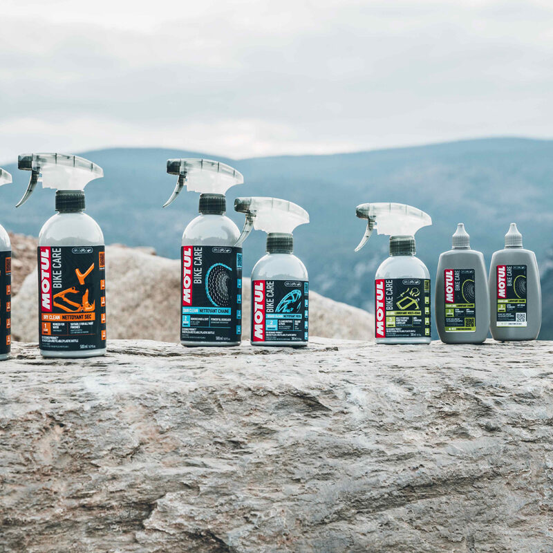 Motul's Bike Care range includes 8 products that meet the needs of road ...
